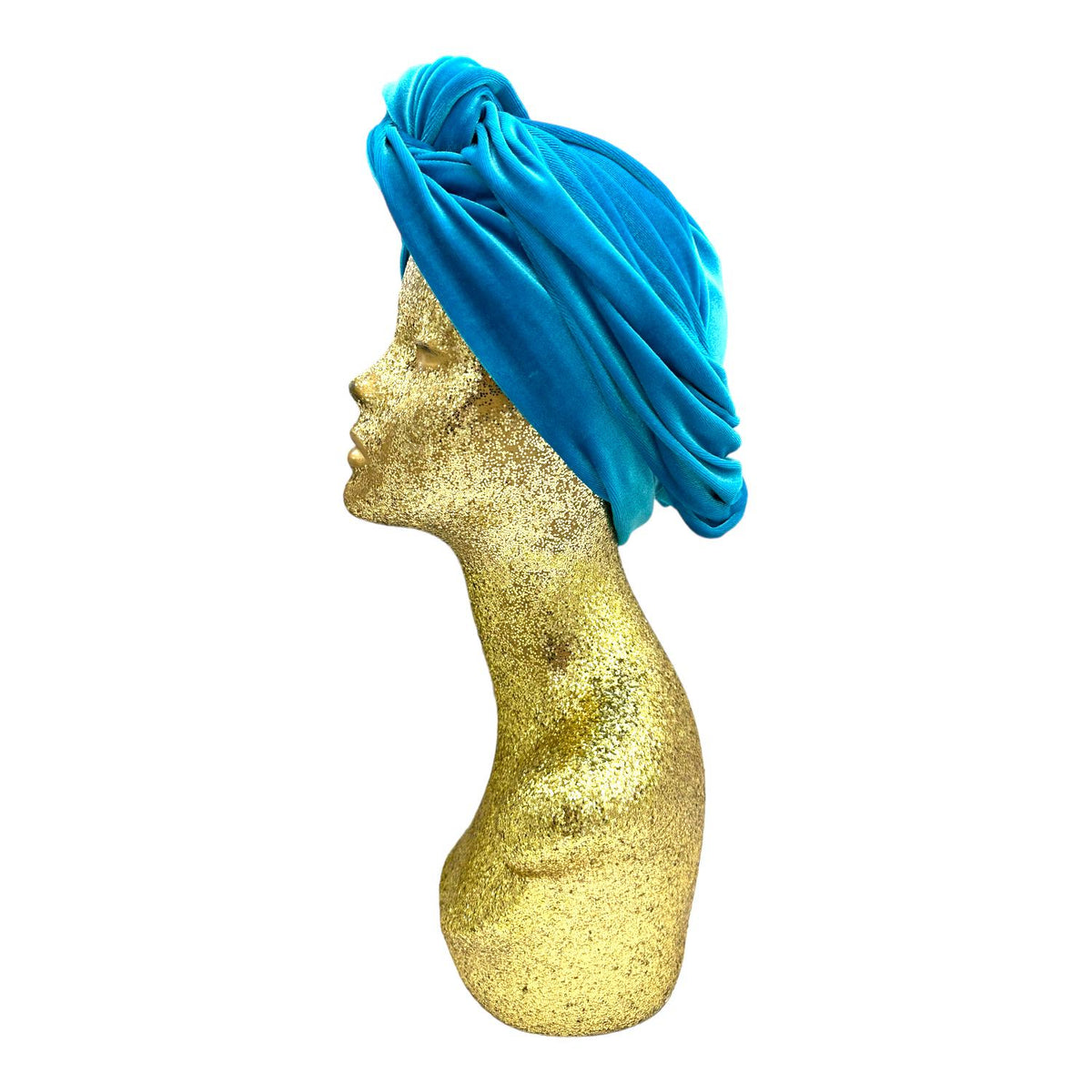 UK Shipped Classic Madam Azure Velour Turban – Julia Clancey Luxury Resort